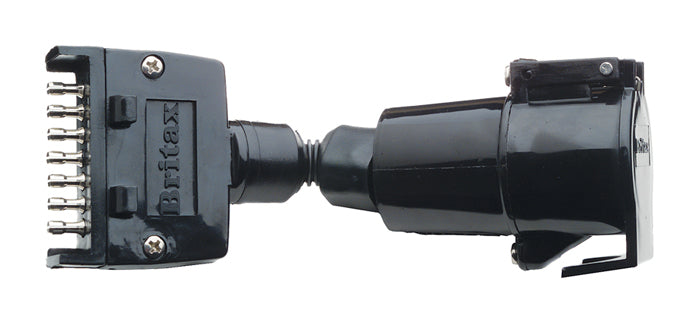 Adaptor 7 Pin Flat 7 Pin Large Round – 12Volt Customs