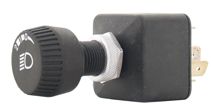 ROTARY HEADLAMP SWITCH 3 POS – 12Volt Customs