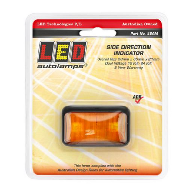 Side Direction Indicator Lamp 58AM – 12Volt Customs