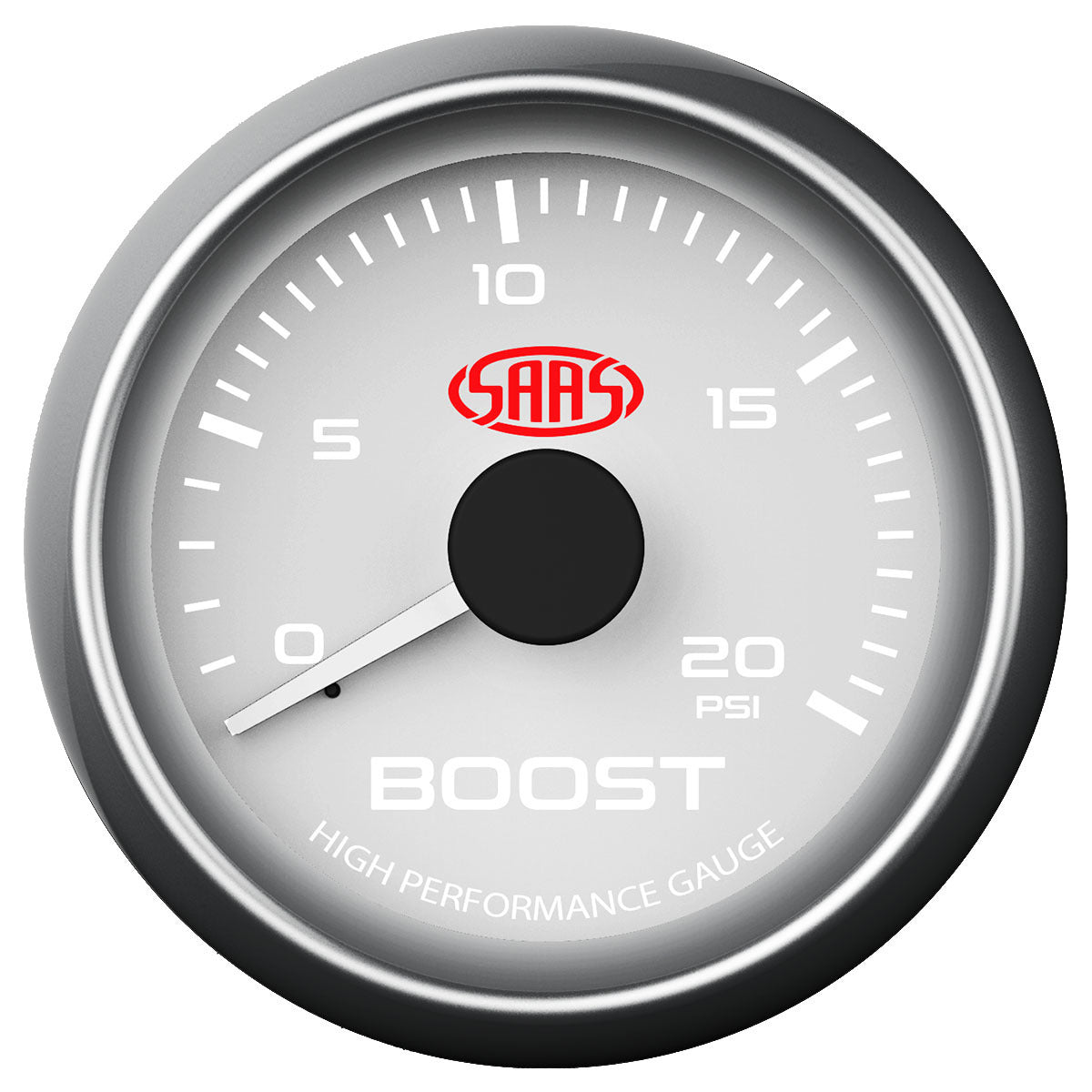 Boost Gauge Diesel 0-20psi 52mm White Muscle Series – 12Volt Customs