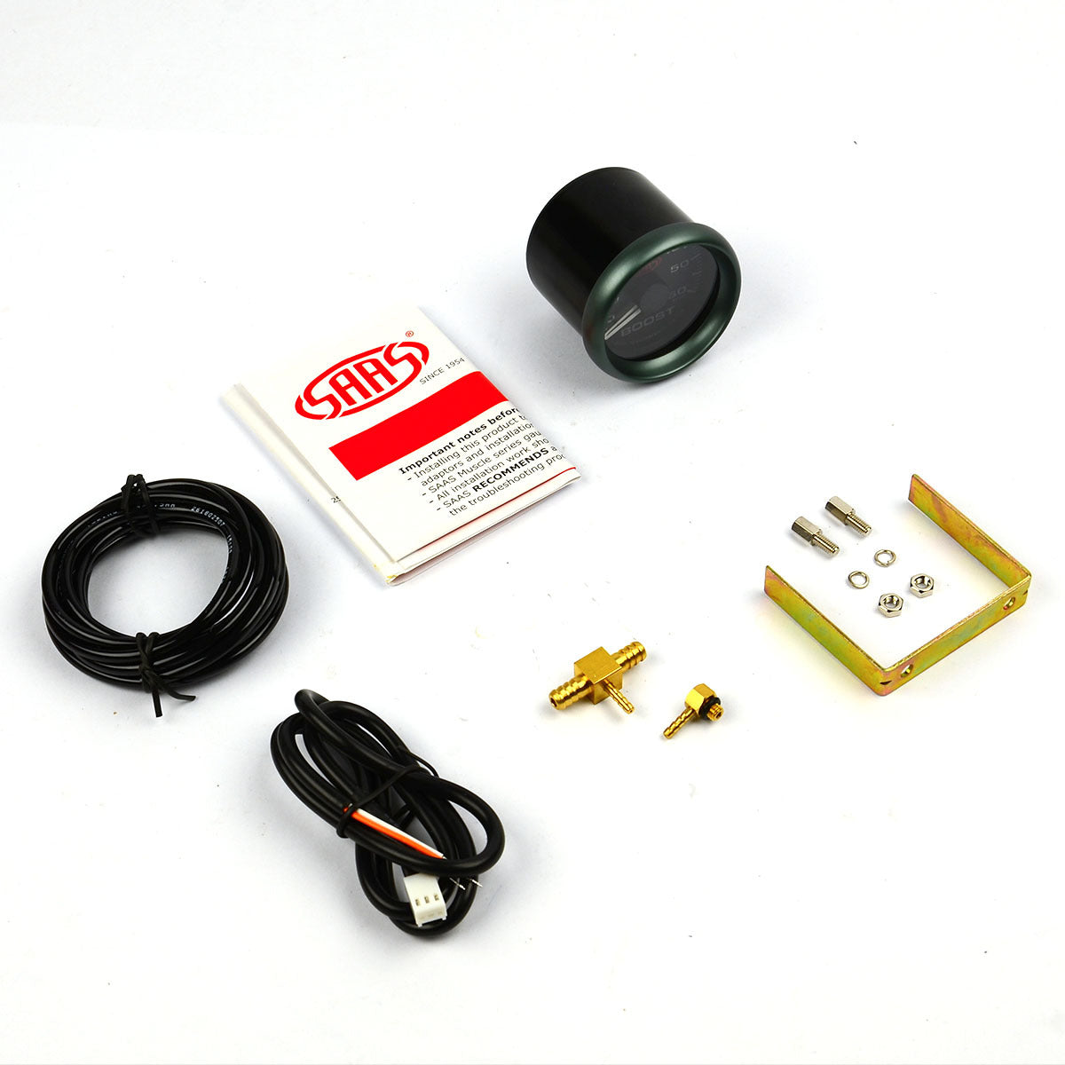 Boost Gauge Diesel 0-60psi 52mm Black Muscle Series – 12Volt Customs